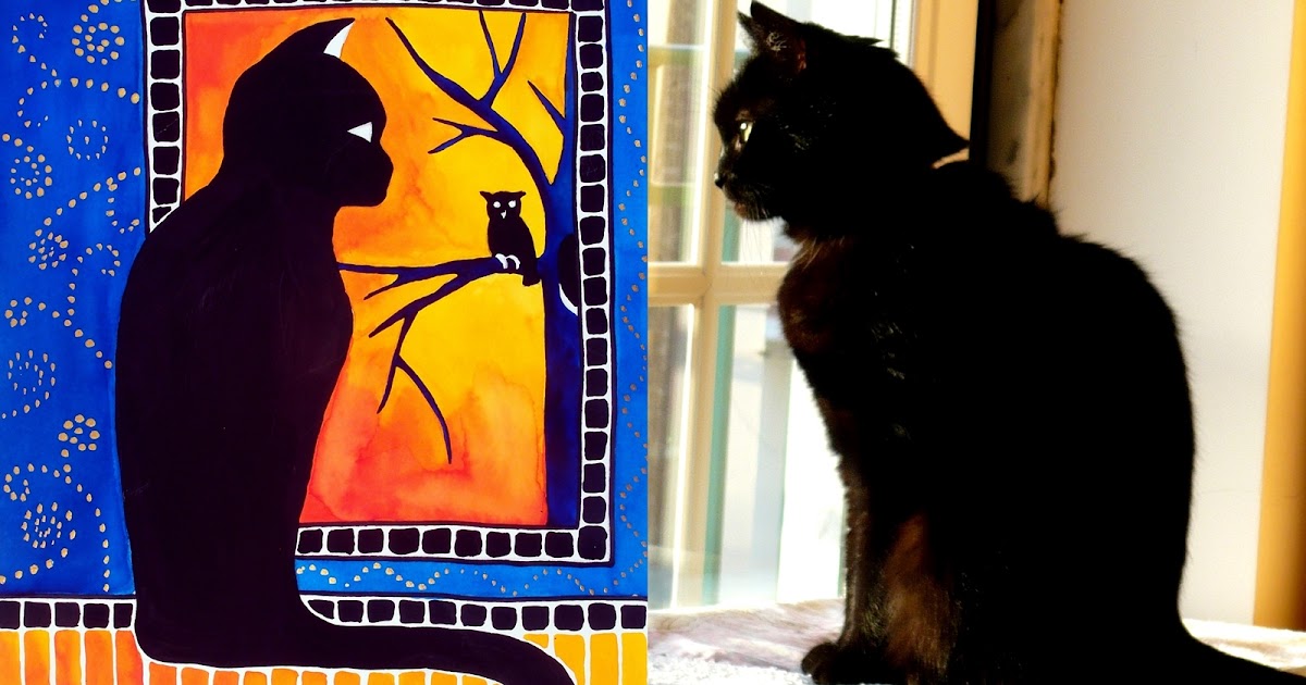 Cats of Karavella: Rebeka, the muse of my Cat Art