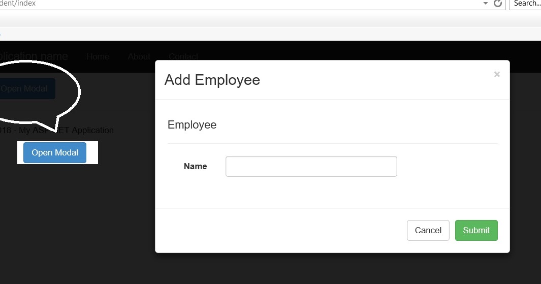 Some Examples Of C Asp Mvc Api Sql Ef Js Asp Mvc Add Record Using Bootstrap Modal Popup