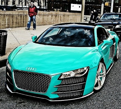 Las Fotos Mas Alucinantes: audi azul turquesa