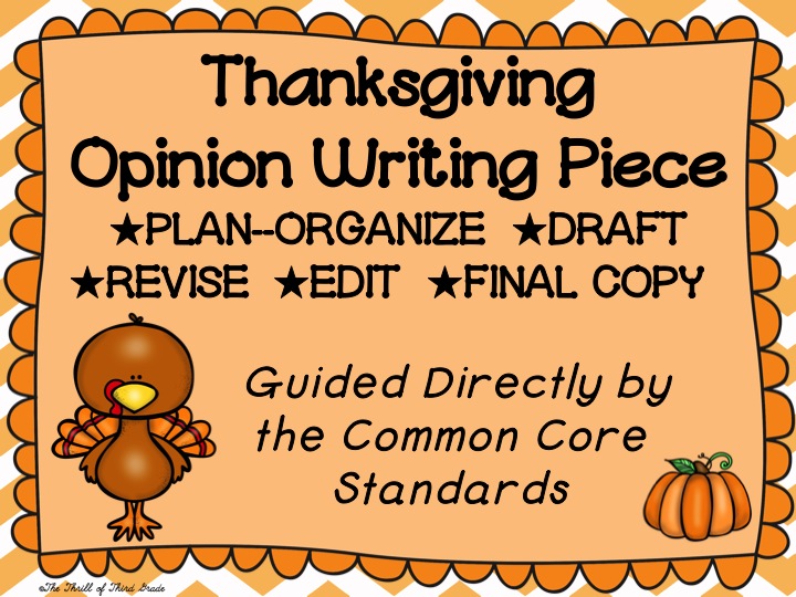 The Best of Teacher Entrepreneurs III: Thanksgiving Opinion Writing ...