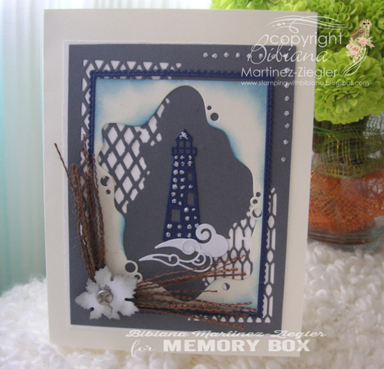 Stamping with Bibiana: Lighthouse Card for a Man