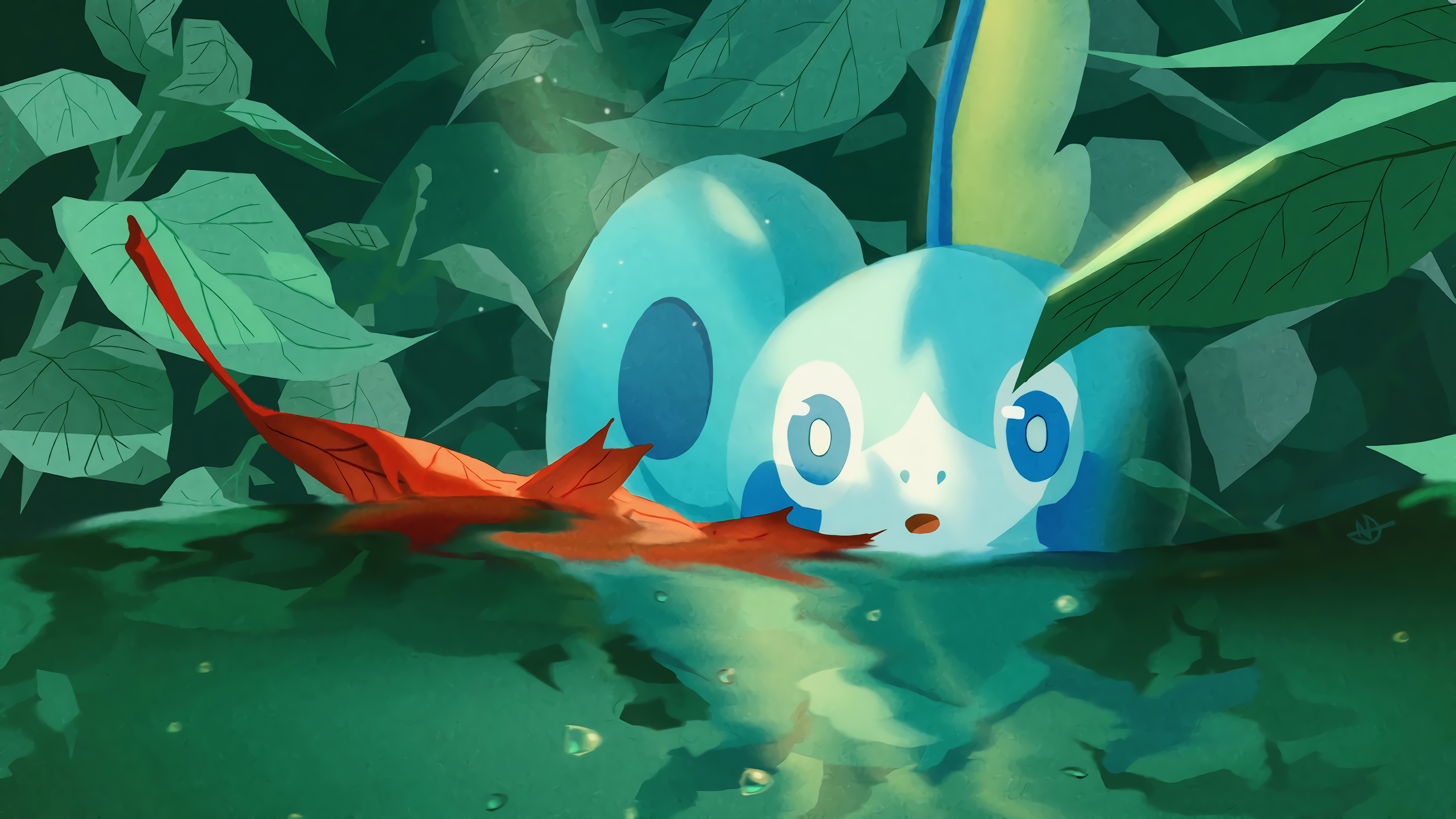 Sobble, Pokemon Sword and Shield, 4K, #67 Wallpaper PC Desktop