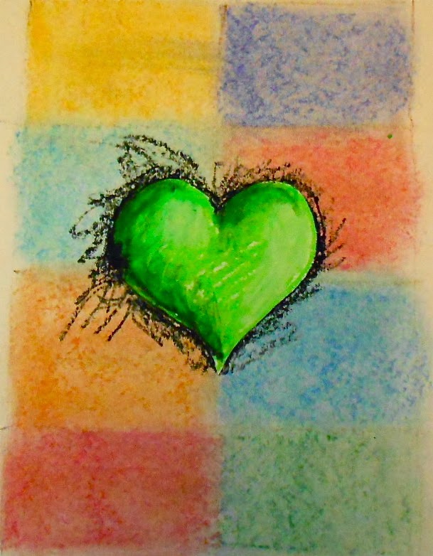 Fine Lines: Warm and VERY Cool 3-D Hearts