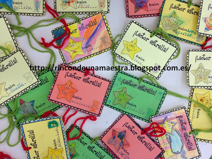 Rincón de una maestra: Medallas "Lector estrella"