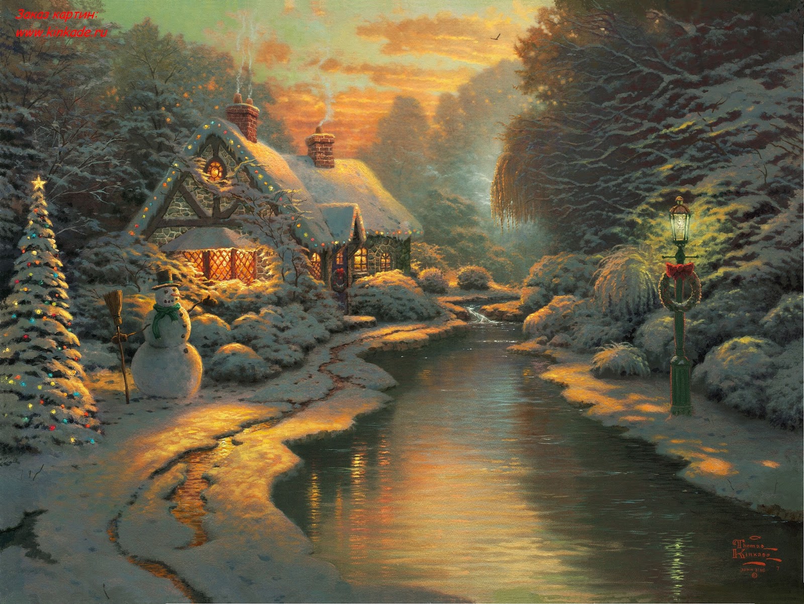 Selección de Paisajes variados de Thomas Kinkade