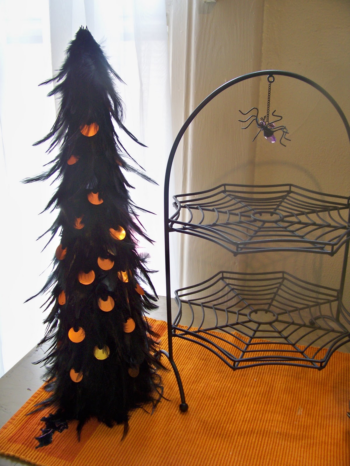 design.create.make.: Halloween Feather Tree Tutorial