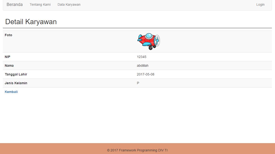 Tutorial CRUD dan Foto pada Laravel 5.4 ~ KHOERUNNISA Tutorial CRUD dan Foto pada Laravel 5.4 ~ KHOERUNNISA