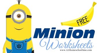 Free Printable Minion Homeschool Activities for kids ~ Free Printables
