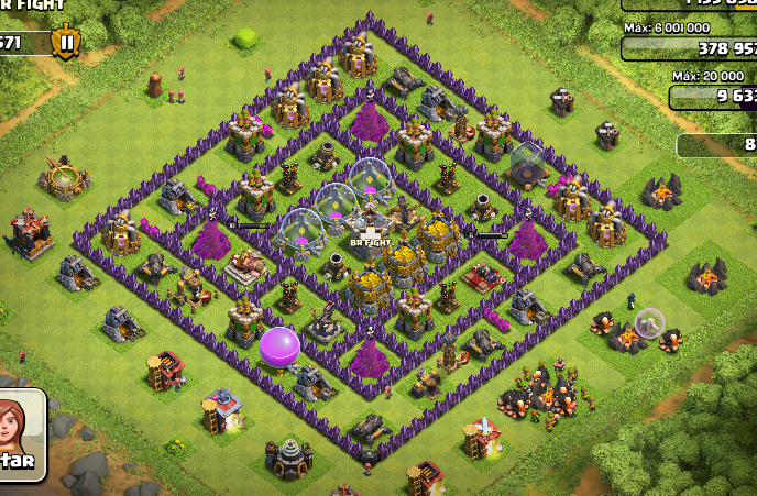 Clã LIGA BLACK: layout de farm para cv 9