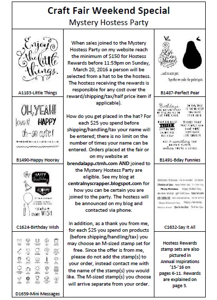 Crafting for sanity? Or insanity?: Mystery Hostess Party