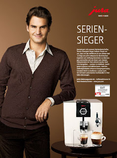 Federer's endorsement of Jura coffee makers