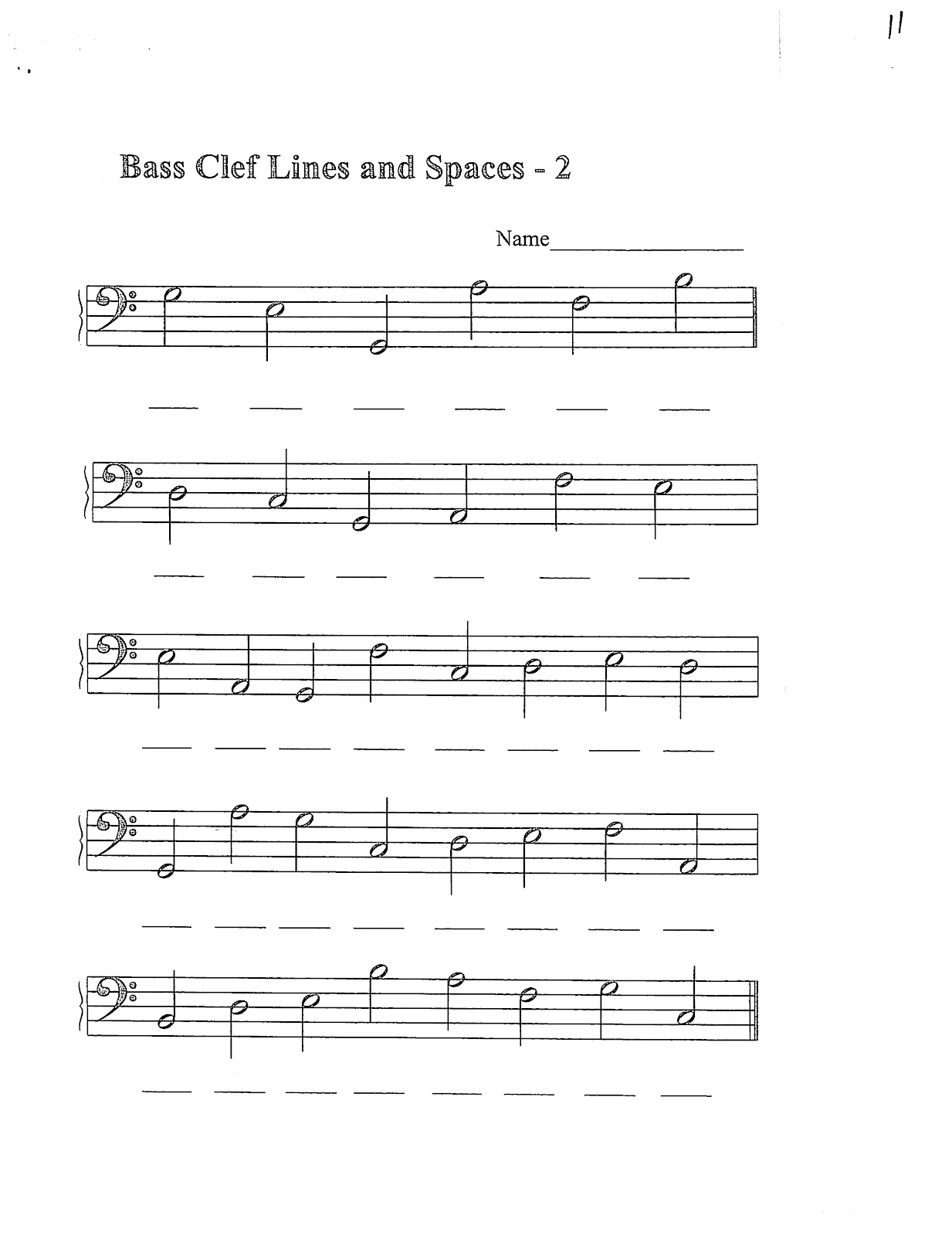 Miss Jacobson's Music: THEORY #7: BASS CLEF NOTE READING