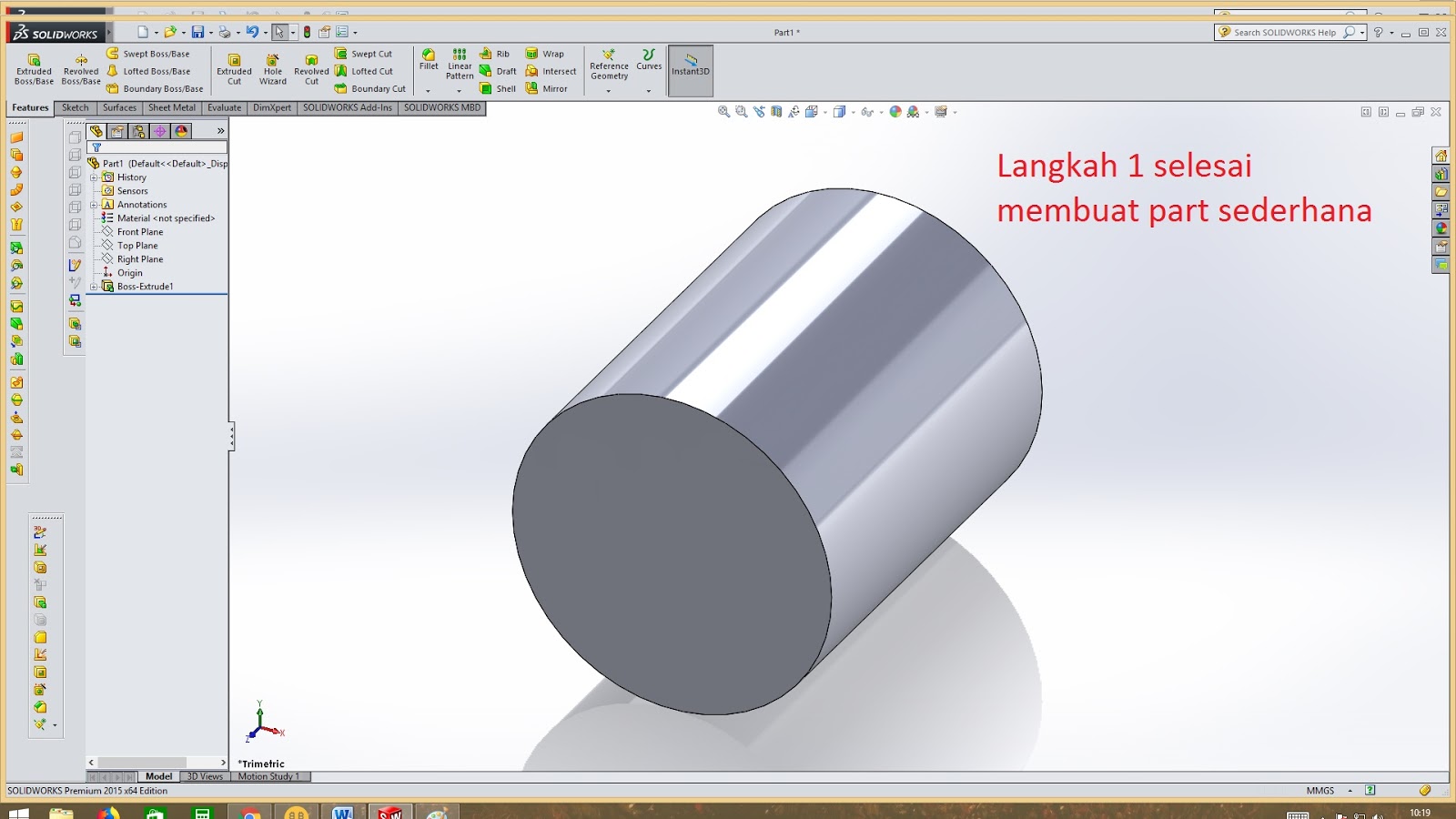 BELAJAR SOLIDWORKS PEMULA 1