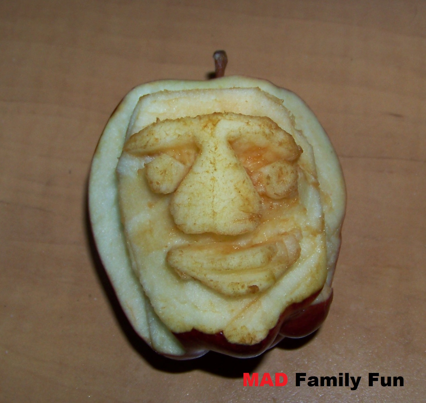 MAD Family Fun: Apple head carving for kids