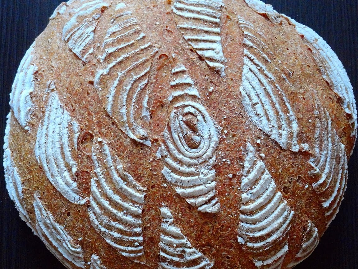 Pieczywo na zakwasie: Pszenny chleb razowy na Pâte Fermentée