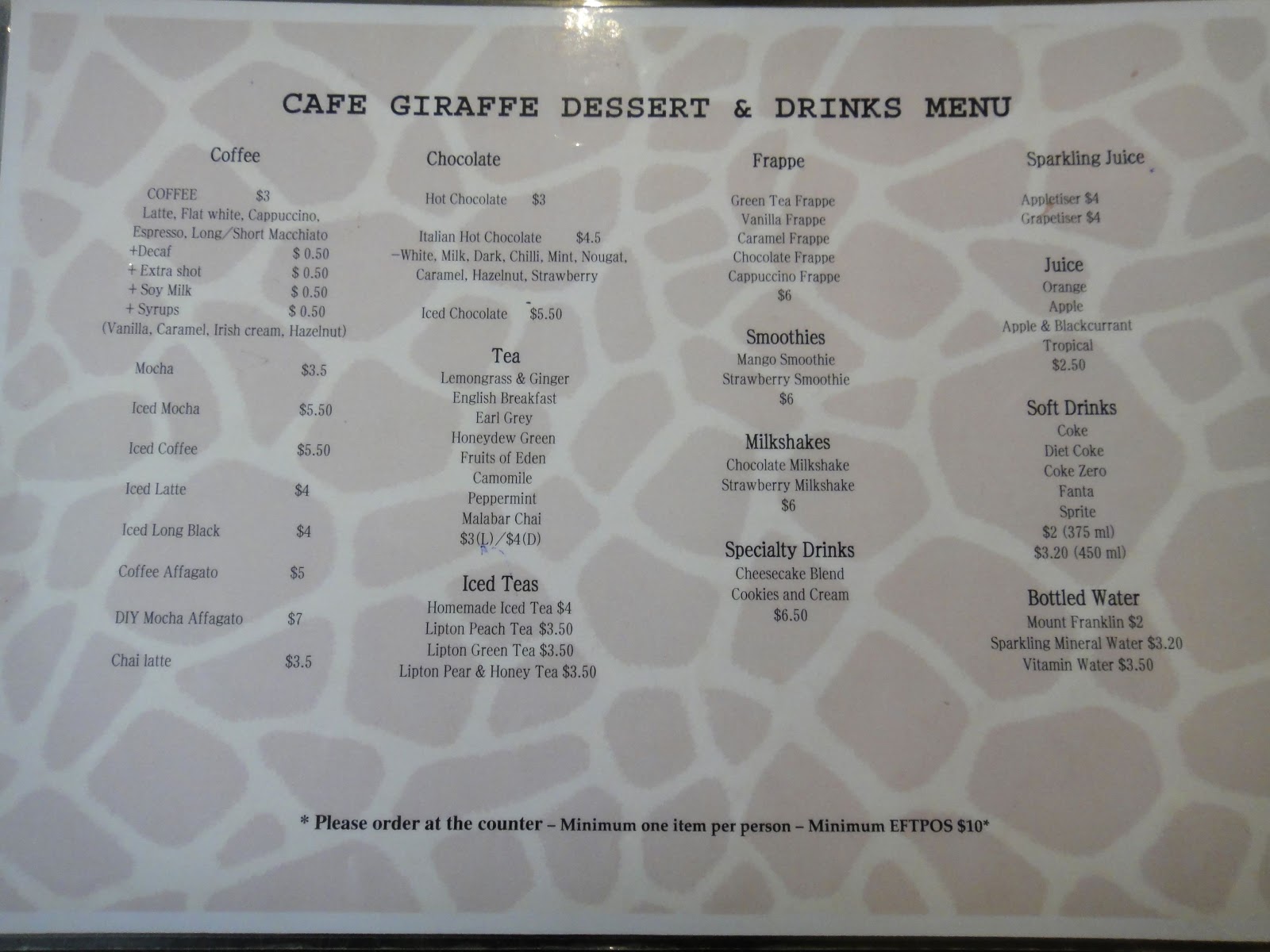 Yellow Eggs: Giraffe Cafe