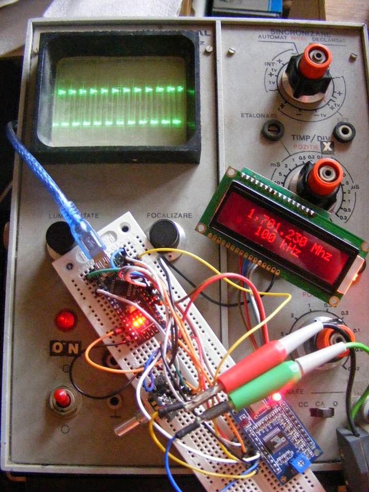 Arduino tehNiq: Signal generator with AD9850 and Arduino