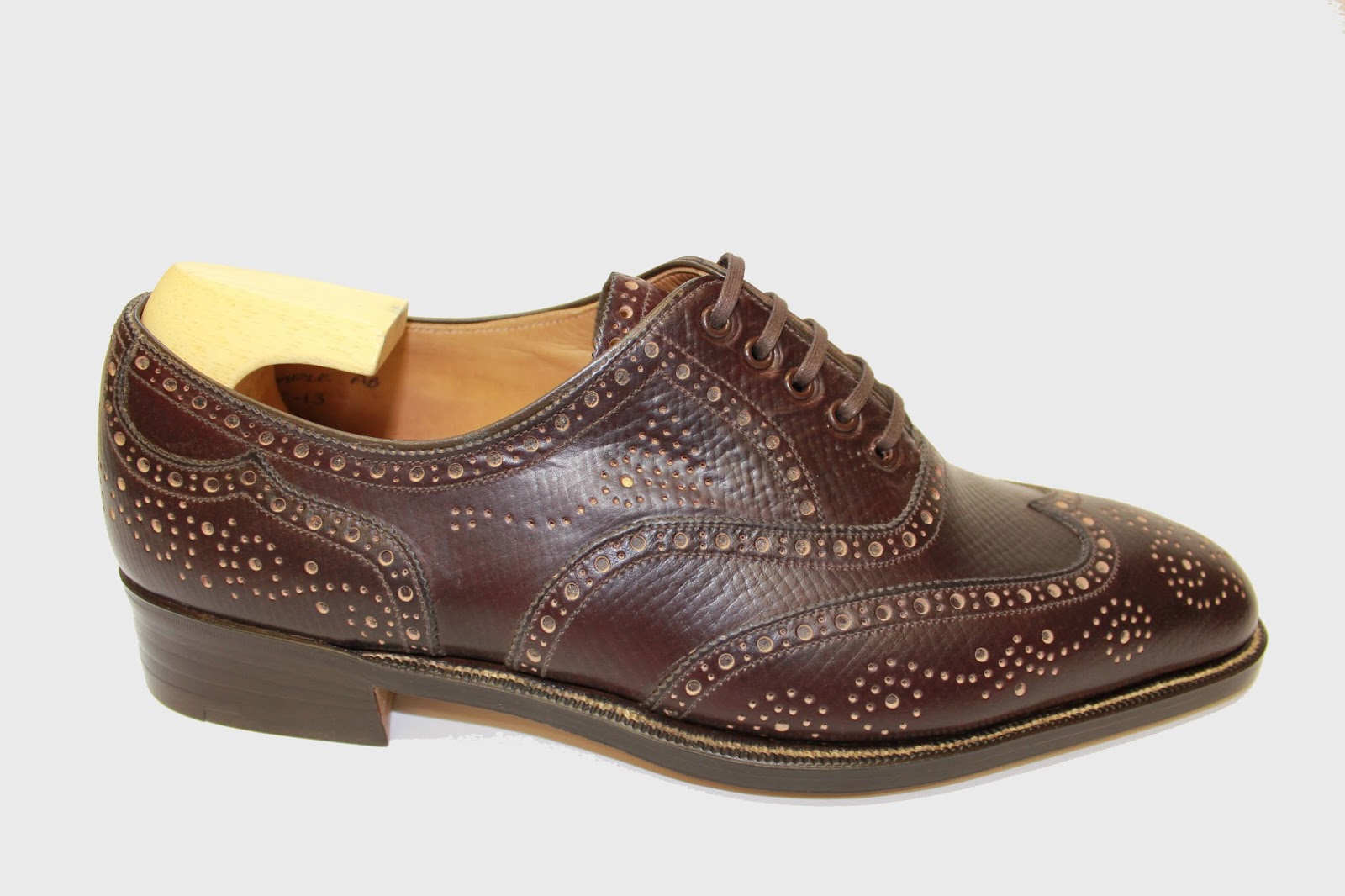 The Shoe AristoCat: GJ Cleverley - Grained Cordovan Full brogue for the ...