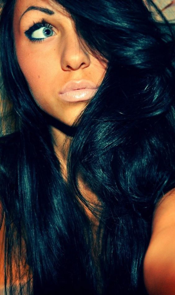 Color de pelo negro azulado - Tendencias 2016