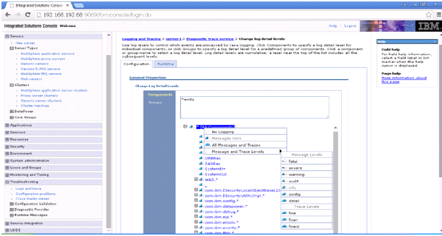 IBM WebSphere Application Server Administration: Enable Trace during ... IBM WebSphere Application Server Administration: Enable Trace during ...