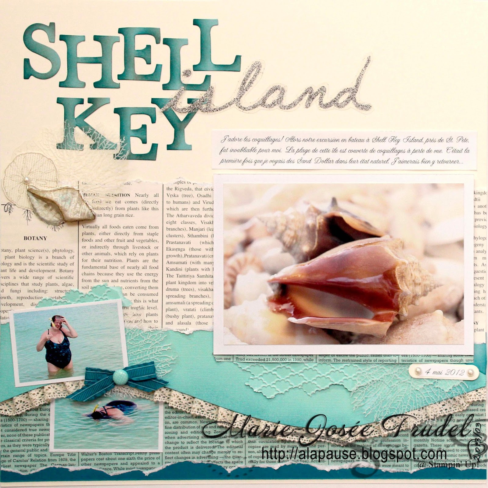 A La Pause: Scrapbooking - Shell Key Island