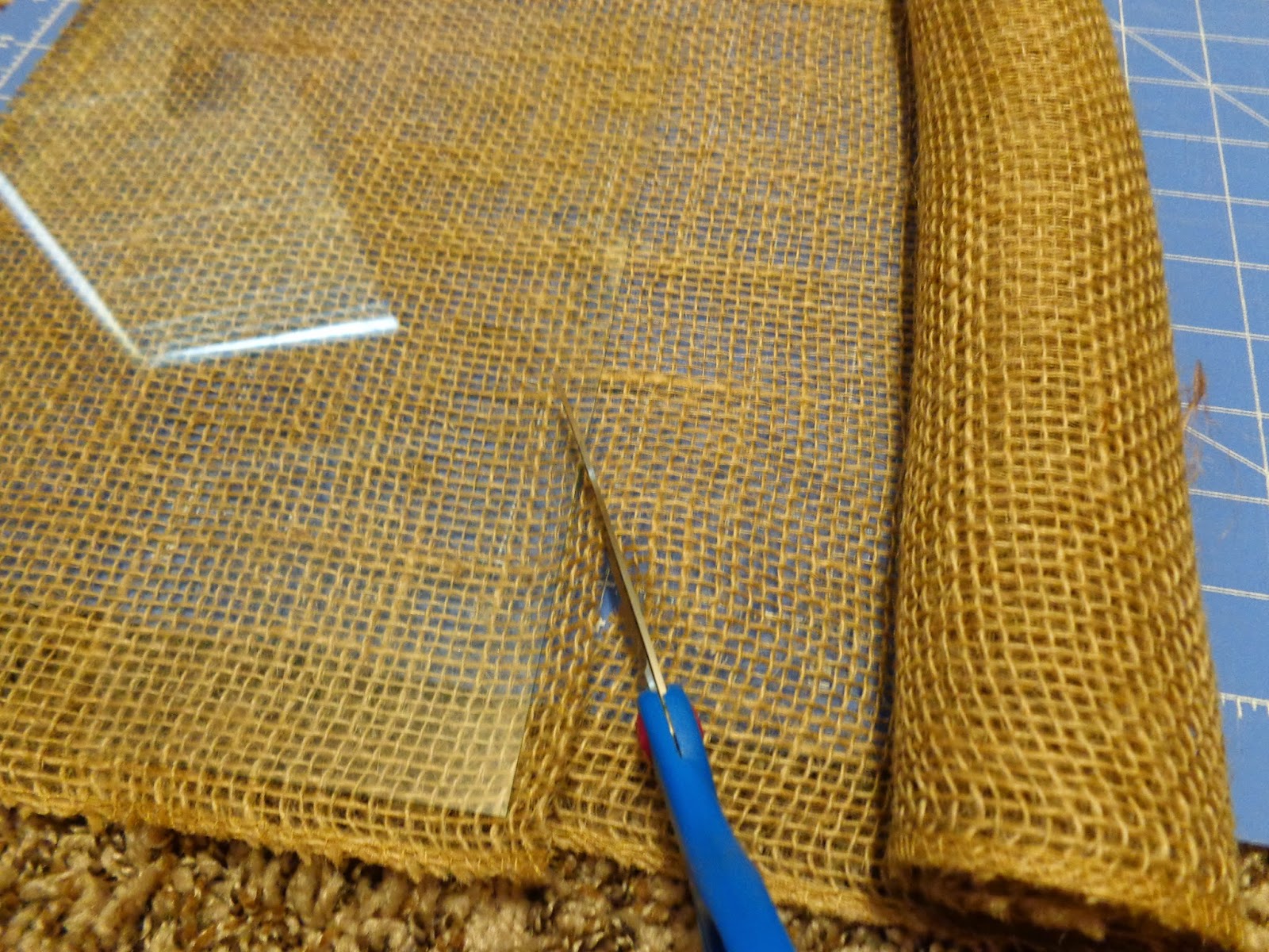 Cassondra's Page: Framed Burlap DIY