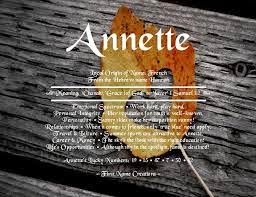 Meaning Of Names - Annette ~ Wikalo My Home Design And Decor