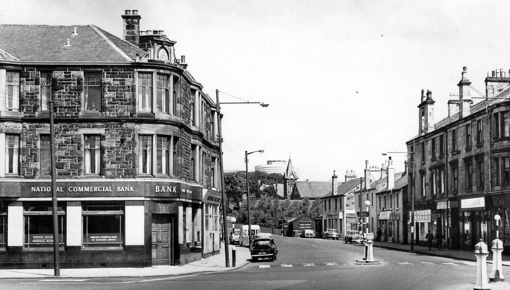 Tour Scotland: Old Photograph National Commercial Bank Bishopbriggs ...