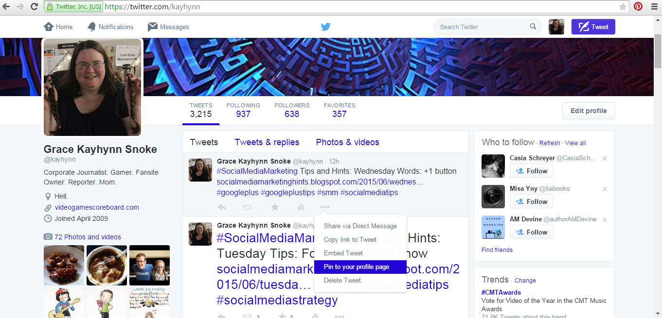 Social Media Marketing: Tips and Hints: Thursday Tutorials: How to Pin ...