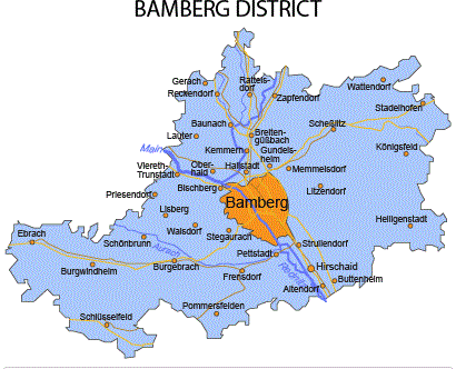 Mapa de Bamberg Ciudad | Mapa de Alemania Ciudades