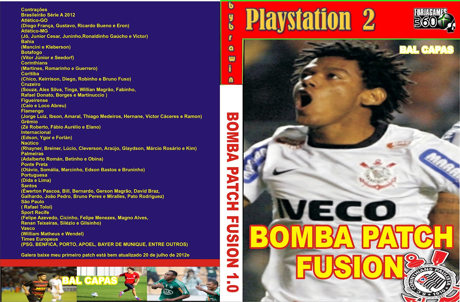 Só CAPAS: BOMBA PATCH 2012 e 2013 ps2