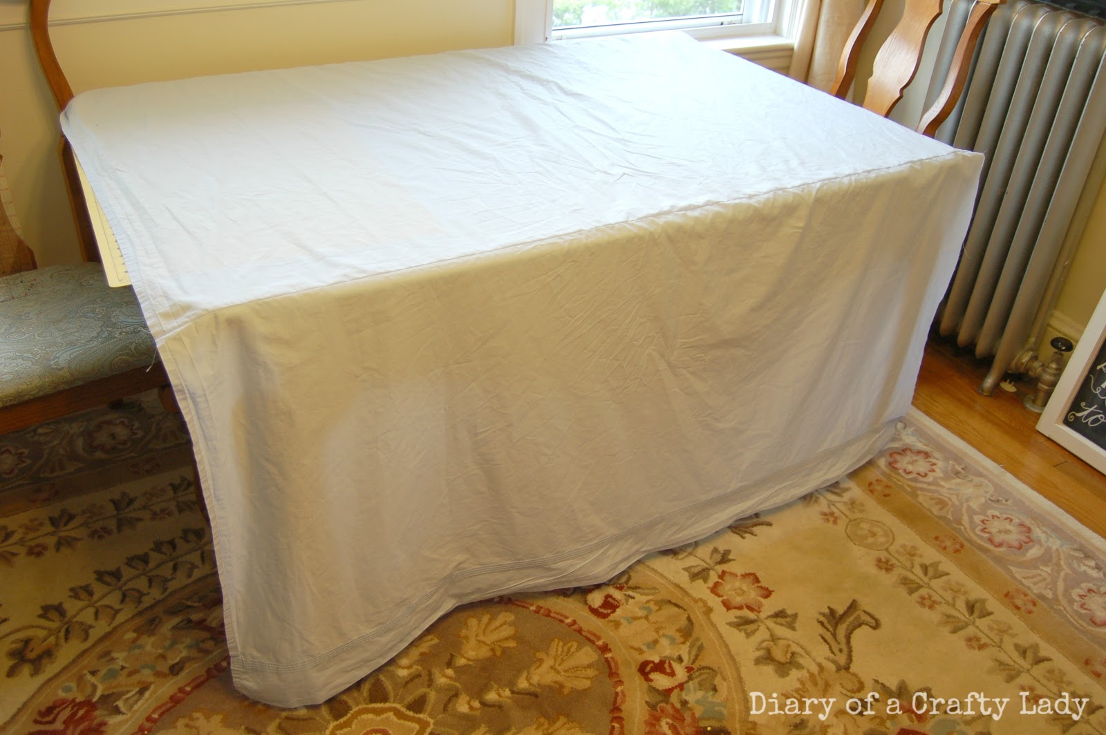 Diary of a Crafty Lady: Sheet Fort - Over the Table