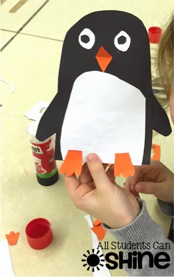 Penguins Art Project & Unit - All Students Can Shine