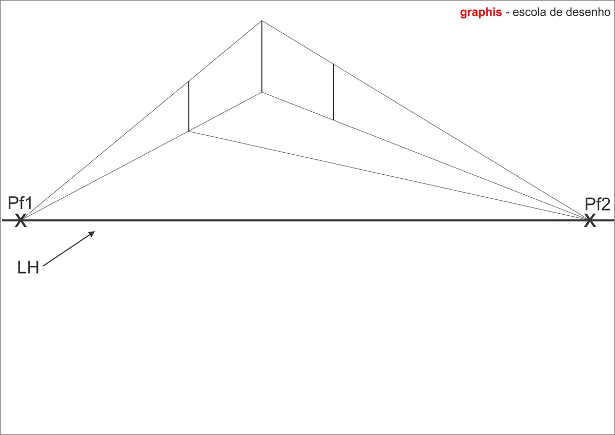graphis estudio - Unidade Centro: Perspectiva 2 Pontos de Fuga
