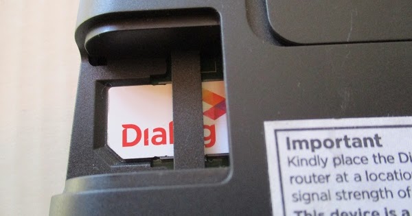 AI: How to use Dialog 4G Router Sim card with your 4G Dongle