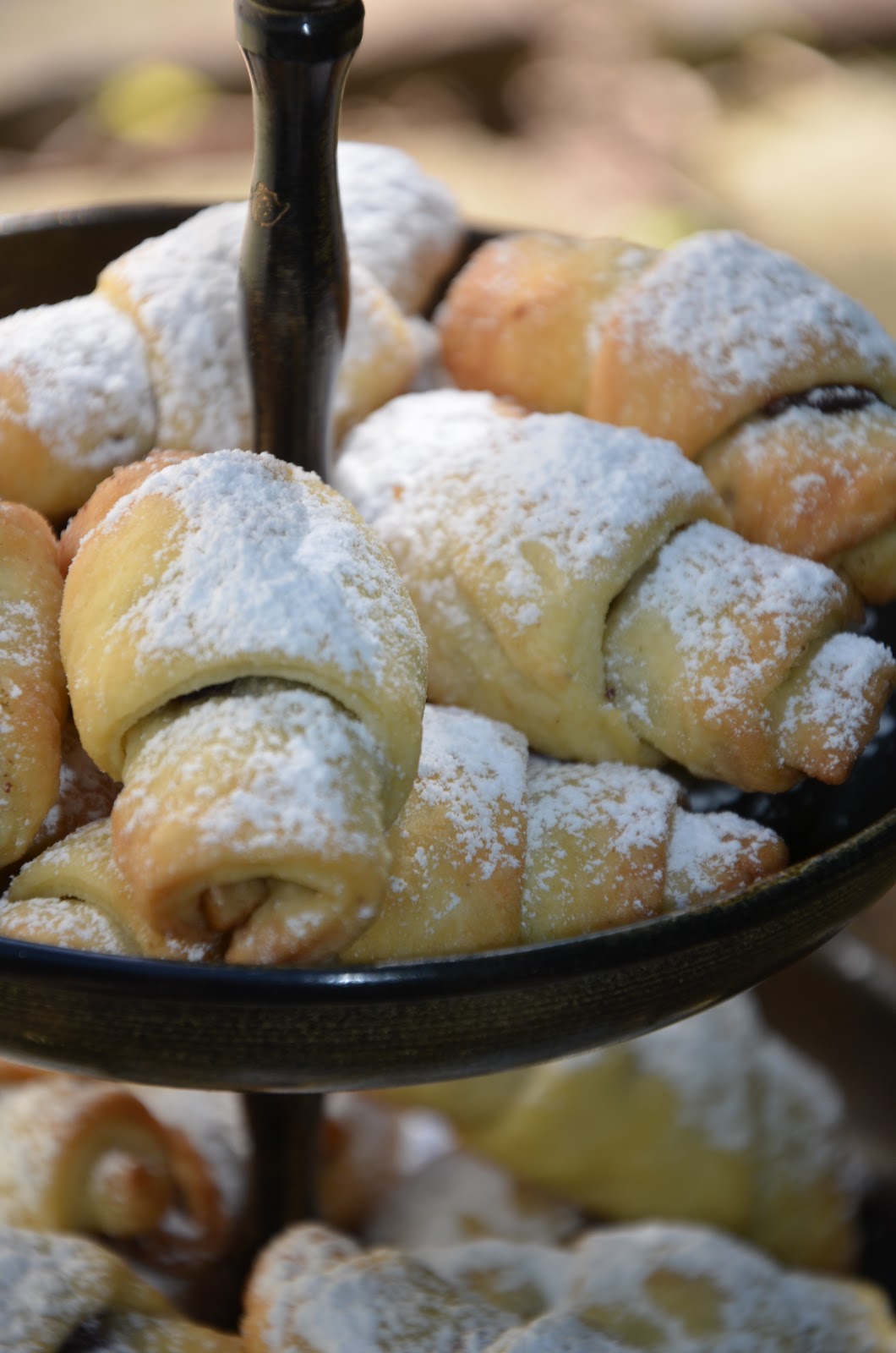 Rugalach mit Schokoladen-Nuss- Füllung