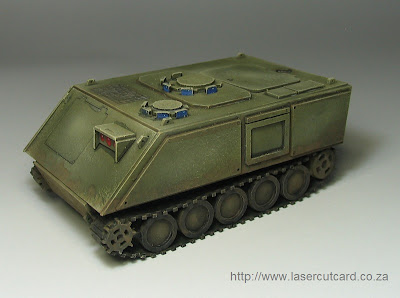 Wargame News and Terrain: Lasercut Cards: Lasercut Wooden M113 APC Kit!