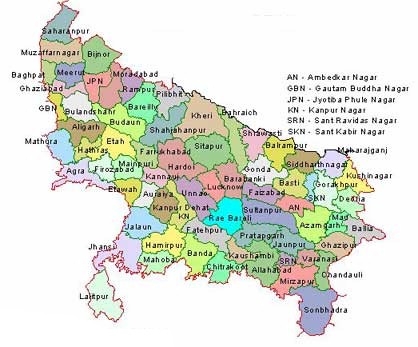 Uttar Pradesh,UP Tourism,Uttar Pradesh Map