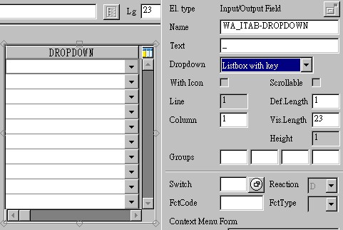 ERIC YANG'S NOTEPAD: ABAP/4 Create dropdown list in selection screen or table control