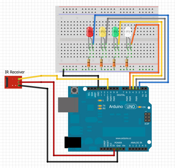 Menggunakan Infrared Kit untuk Pegendali Jarak Jauh | Tempat Belajar Arduino