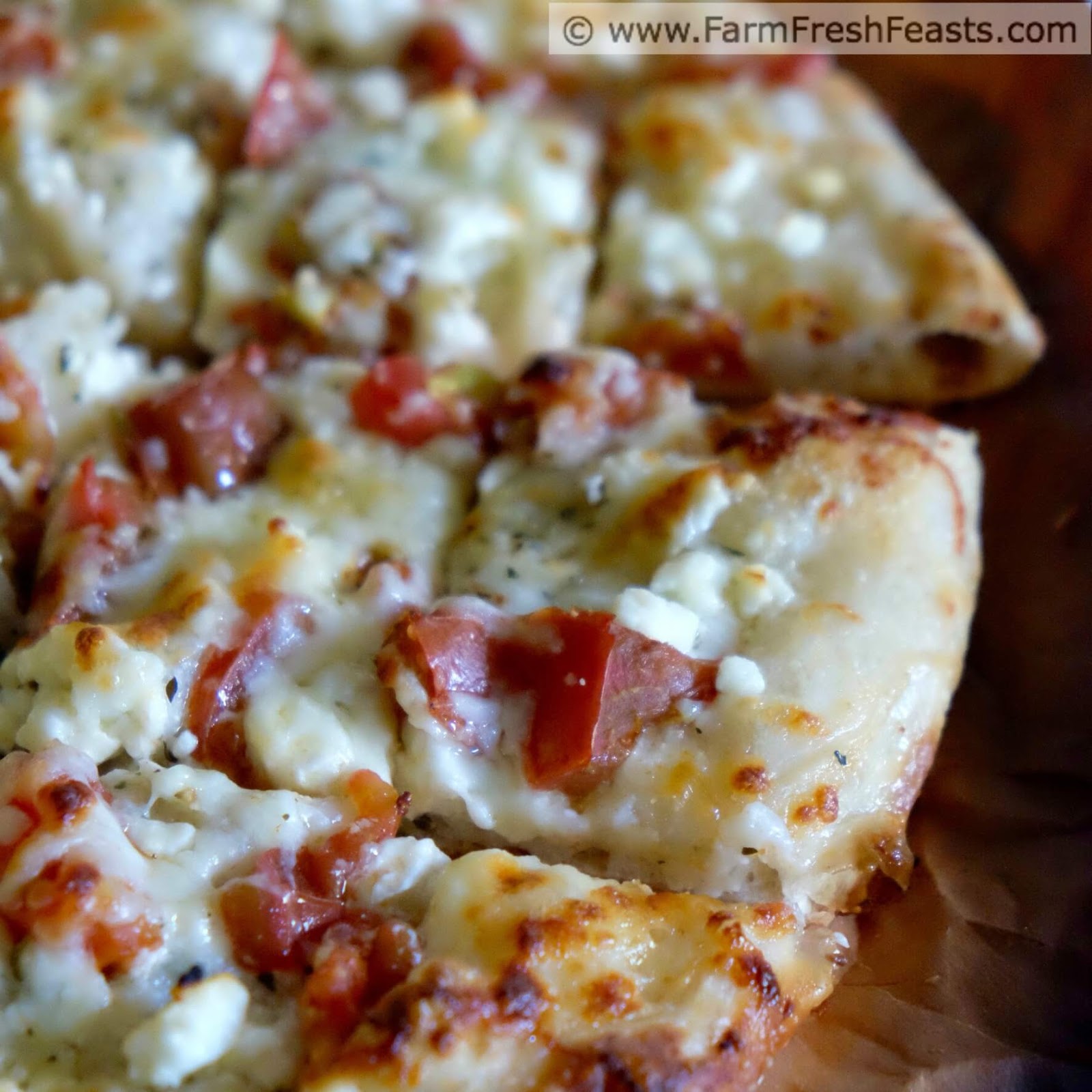 Farm Fresh Feasts: Heirloom Tomato and Mascarpone Pizza