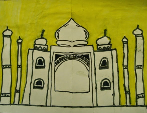 a faithful attempt: Taj Mahal Symmetrical Drawings