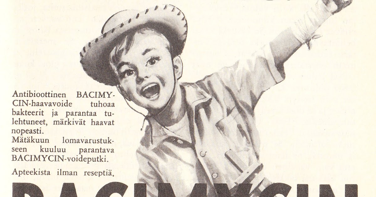 Vanhoja mainoksia: Bacimycin 1961