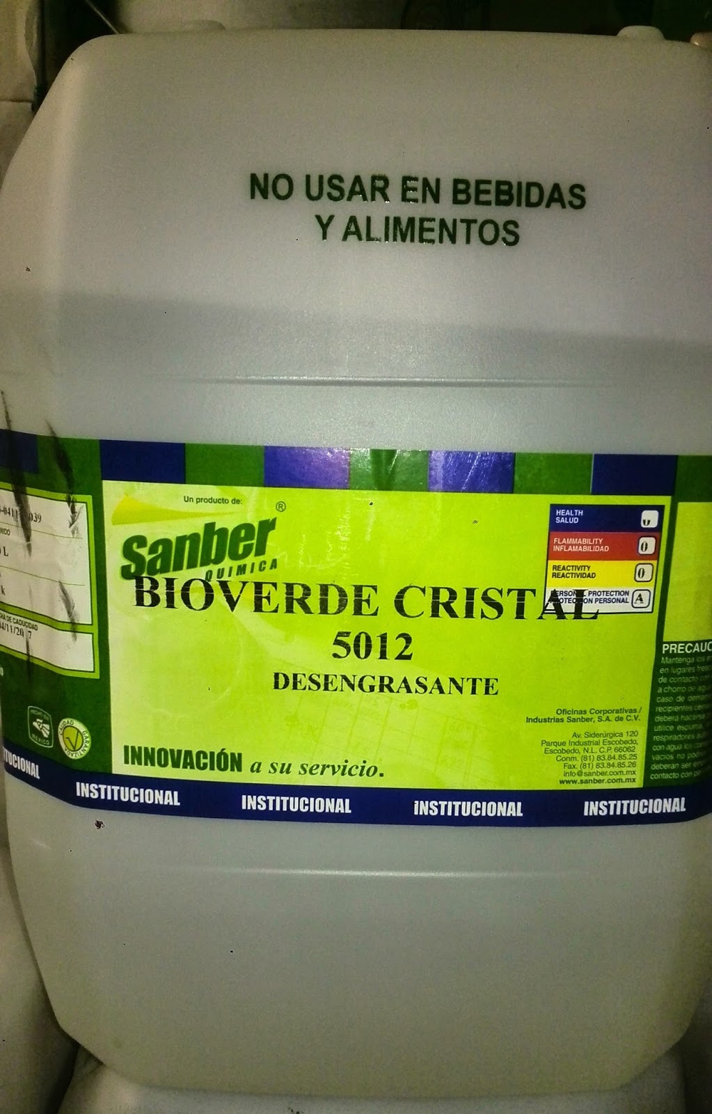 Techno Injection & Tools S.A de C.V: Desengrasante Bioverde Cristal ...