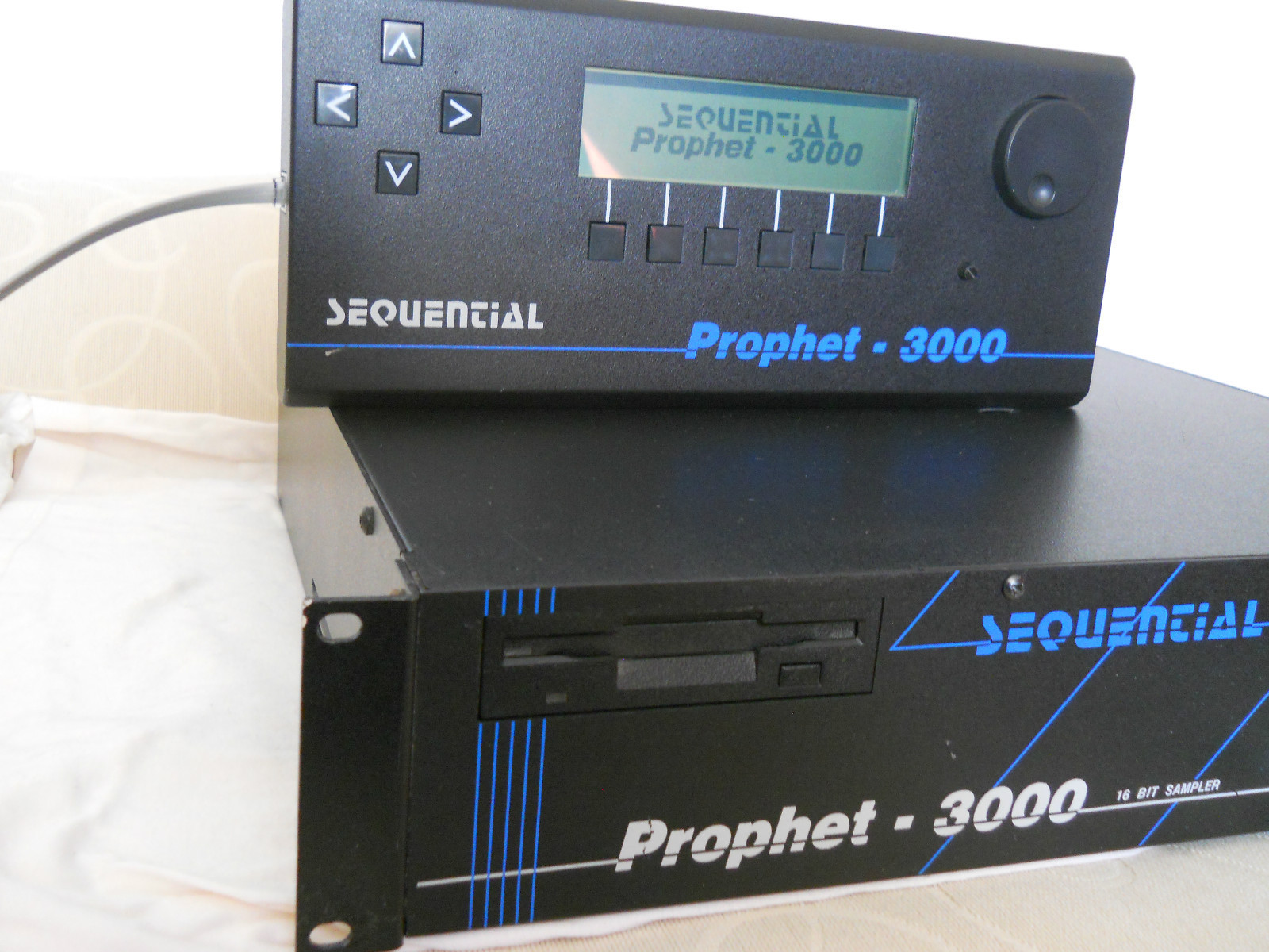 MATRIXSYNTH: Sequential Circuits Prophet 3000 Sampler SN 0190 with Original Box & Disks