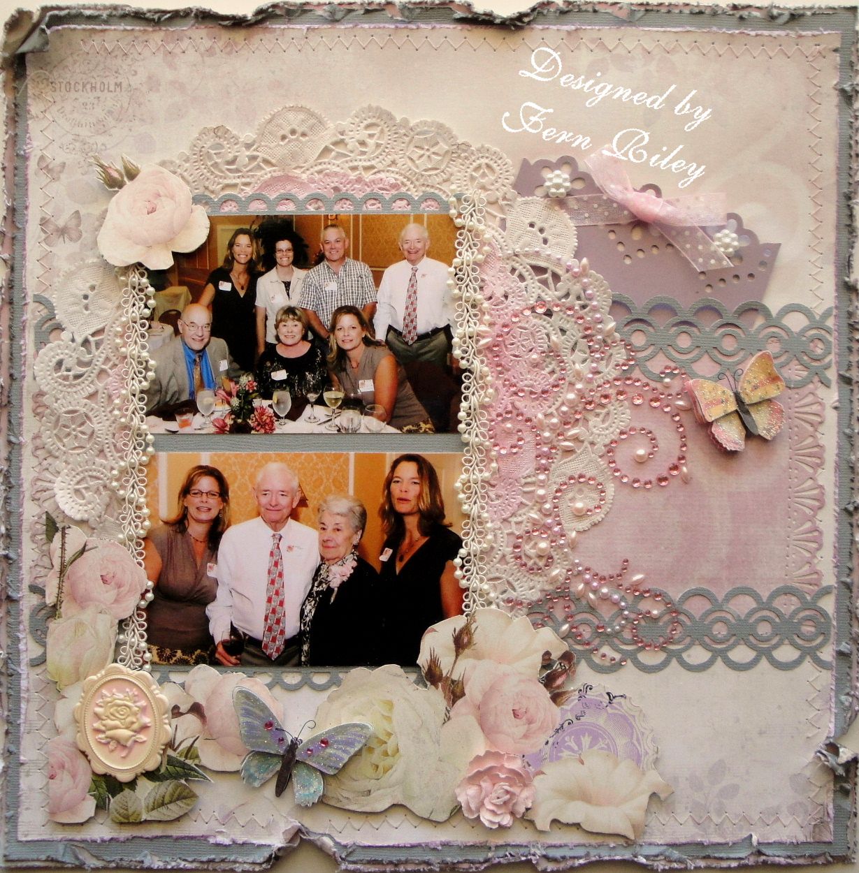 FERN'S CREATIONS: Aunt's 90th Birthday Party Layout ~ Family ~ WINNER ...