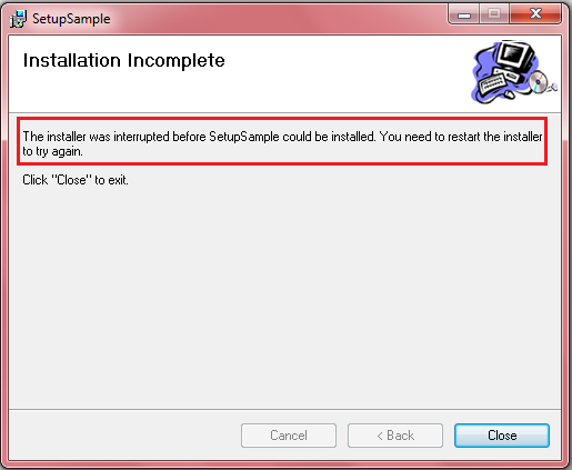 DOT NET SOLUTIONS: The installer was interrupted before application ...