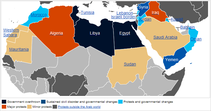 Arab League Map