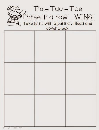 1st Grade Hip Hip Hooray!: Reading practice...Tic Tac Toe!
