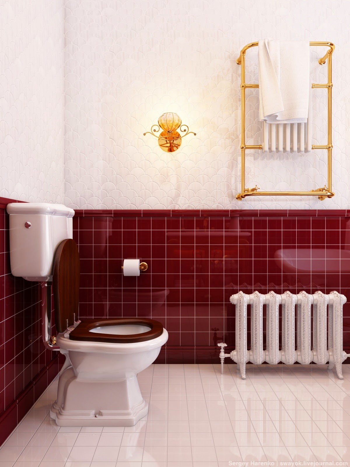 Interior Design: Art Nouveau. Bathroom: Part 2